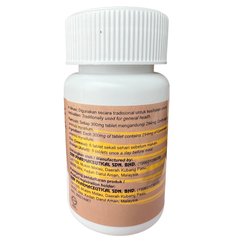 DXN Mushroom Cordyceps 120 tablets 300mg SUPER ALIMENT