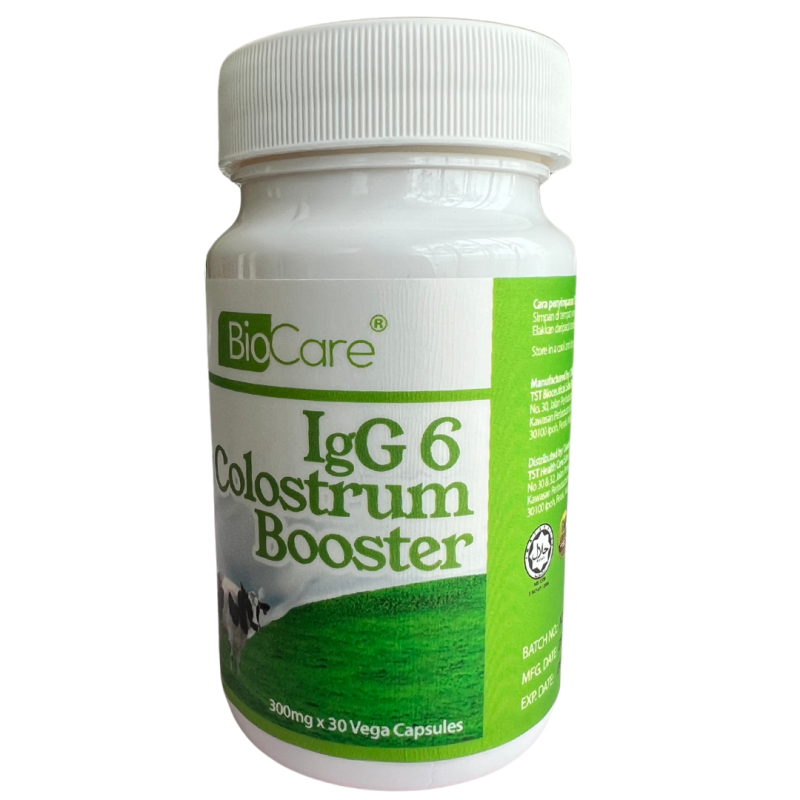 Colostrum bovin IgG 6 capsules 300 mg