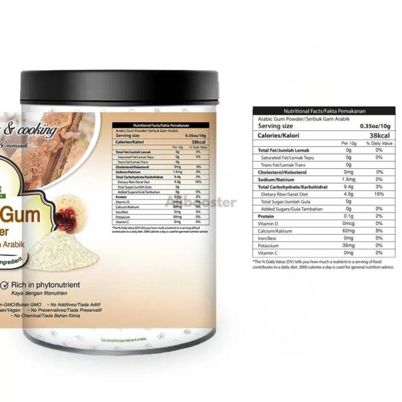 Gummiarabikum Pulver 100 g | Acacia senegal - Natürliches Präbiotikum ...