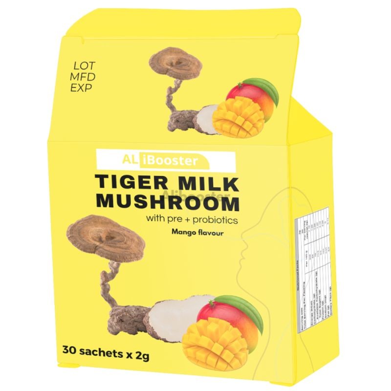 Lignosus Tiger Milk Mushroom + Mango 30 sachets | Probiotics, digestion ...