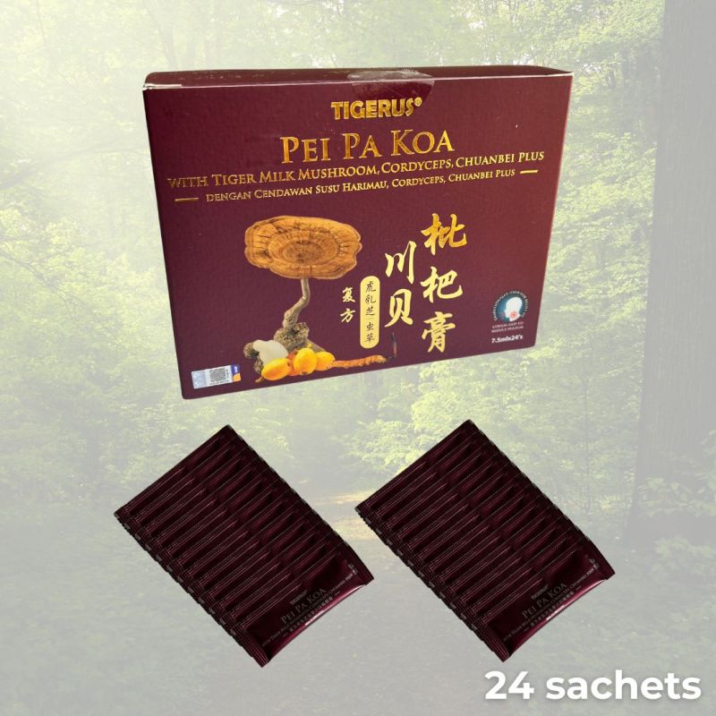 Pei Pa Koa Lignosus Tiger milk Cordyceps Chuanbei Bulbus Toux