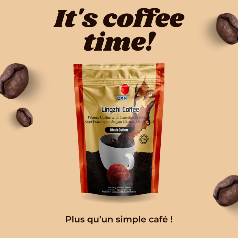 Café mushroom reishi Lingzhi Ganoderma dxn BLACK COFFEE