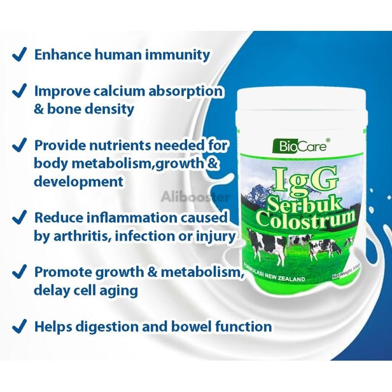 Food supplement IgG Colostrum powder 100% natural