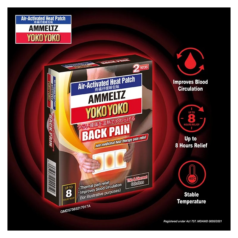 Ammeltz Yoko Yoko Patch back relief shoulder neck muscles joints